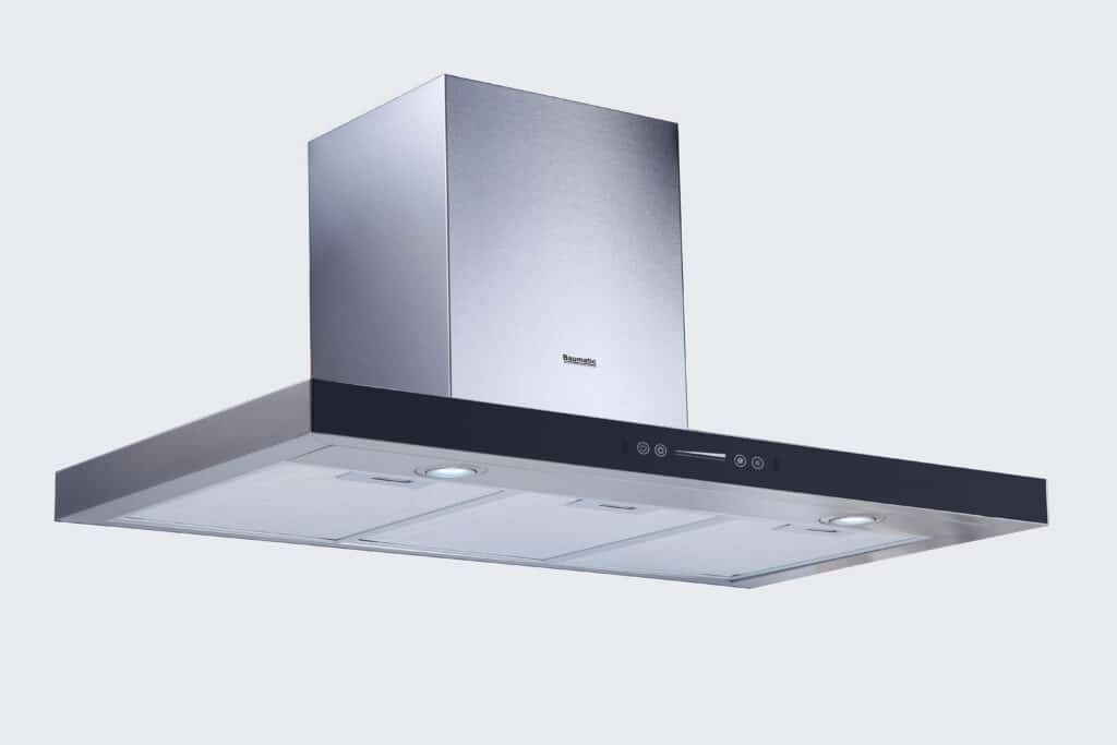 Baumatic 90cm Chimney Cooker Hood 1000 Cbm Motor, Black » Awad Badi ...
